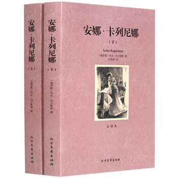暑期阅读 安娜卡列尼娜 全译本无删节上下2册 世界名著 文学小说畅销书籍 列夫托尔斯泰