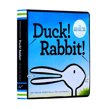 凯迪克 鸭子还是兔子 Duck! Rabbit!思维拓展 纸板书 吴敏兰书单 绘本123