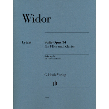 温泽组曲 op 34 Fl. u. Kl. Widor Suite op. 34 HN1218
