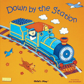 现货英文原版Child's Play纸板洞洞书廖彩杏书单推荐Down by the Station