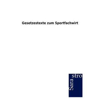【】Gesetzestexte Zum Sportfachwirt