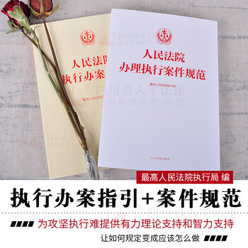 人民法院执行办案指引+人民法院办理执行案件规范 2本套