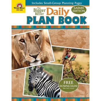 The Bigger Better Daily Plan Book: Safari Edition