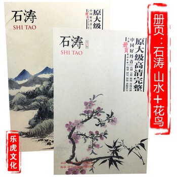 中国好丹青大师册页精品复制系列 原大级高清大图 石涛山水花鸟合售