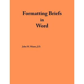 Formatting Briefs in Word