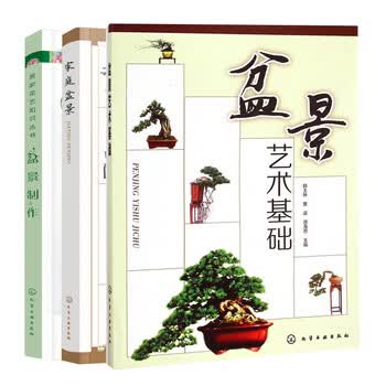 包邮 盆景艺术基础+家庭盆景+盆景制作 共3本 图书籍