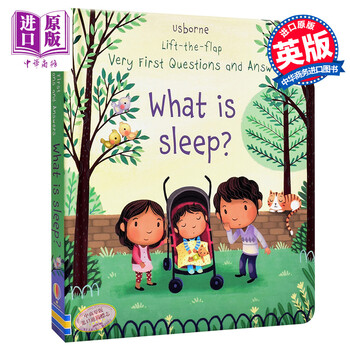 启蒙翻翻书 翻页问与答 睡觉是什么？ 英文原版 What is Sleep? 纸板书
