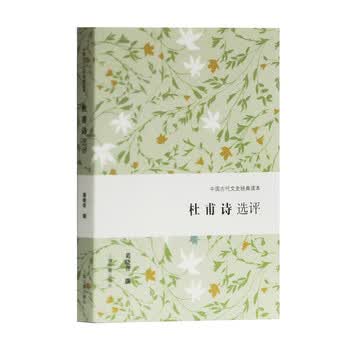 杜甫诗选评/中国古代文史经典读本
