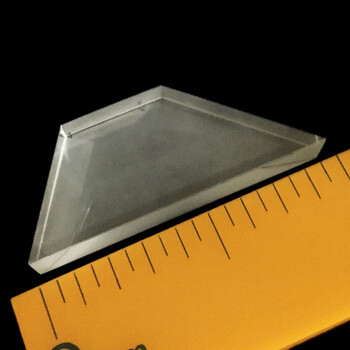 光学玻璃砖 单面磨砂 边缘倒角  物理实验器材 教学仪器 梯形玻璃砖