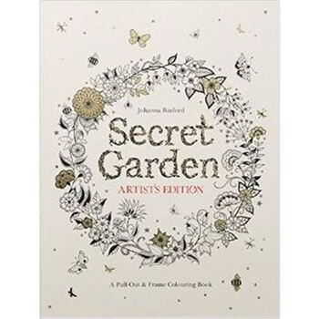 Secret Garden 英文原版 秘密花园涂色书 填色书 艺术家版 大开本 正版 意大利印刷 Johanna Basford