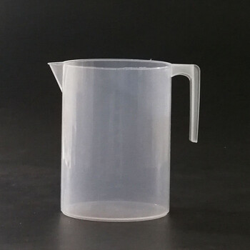 塑料量杯 容量 量器 测量杯 小学数学用教具 教学仪器 初中化学实验器材 20541 塑料量杯 透明 水杯形 1L