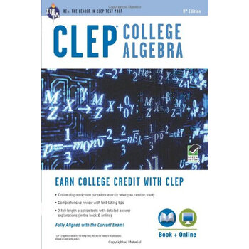 【】CLEP College Algebra with Onlin