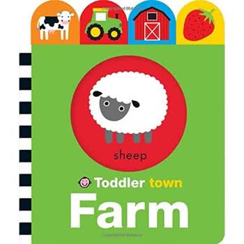 英文原版 农场板书 Toddler Town: Farm Board Book