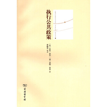 执行公共政策——理论与实践中的治理