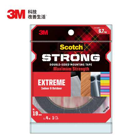 【3M414-M19】3M 思高 多用途强粘胶带414-M19 耐高低温 防水 19mm*4m 适用于乳胶漆墙面/木制表面/金属/亚克力【行情 ...