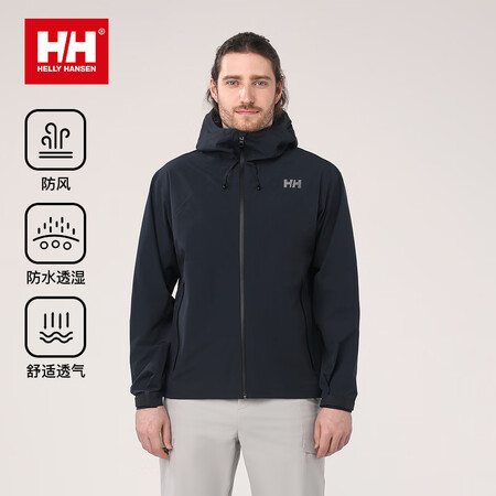 HELLY HANSEN, HH海丽汉森hh25春新款情侣款防风防水高性能日常简约休闲冲锋衣 黑色 M【图片 价格 品牌 报价】-京东