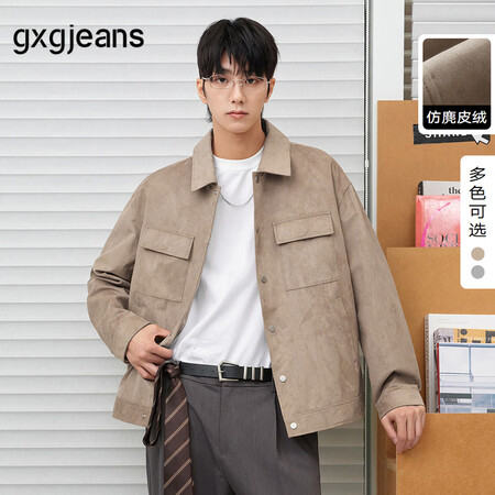 gxg.jeans男装 夹克合集 M款-卡其色 JED12105883 2XL (185)【图片 价格 品牌 报价】-京东