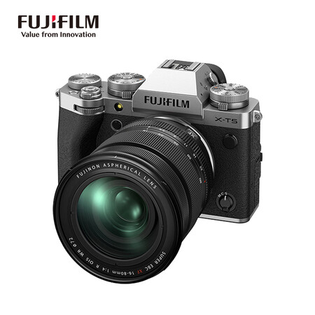 【富士X-T5】富士（FUJIFILM）X-T5/XT5 微单相机 套机（16-80mm) 4020万像素 7.0档五轴防抖 6K30P 经典机械拨盘 银色【行情 报价 价格 评测】-京东