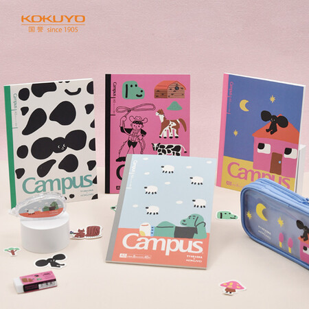 【国誉WSG-NB3MA54】国誉(KOKUYO)塔卡沙Campus无线装订本笔记本子记事本·Tyakasha联名款 A5/40张 4本装 WSG-NB3MA54【行情 报价 价格 评测】-京东