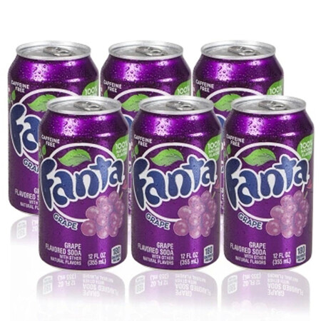 【芬达葡萄味 355mlx12罐/箱】美国进口 芬达 Fanta 葡萄味/箱 355mlx12罐【行情 报价 价格 评测】-京东