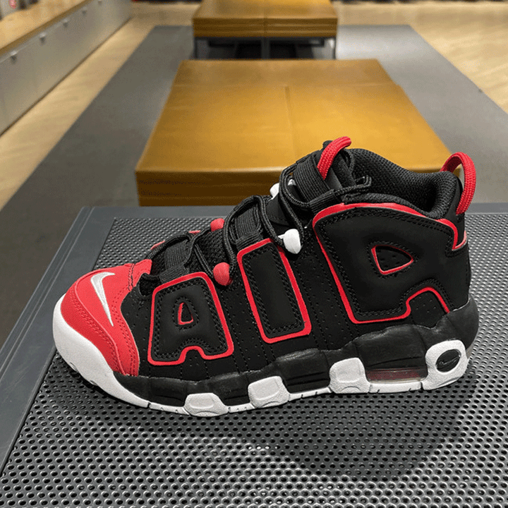 耐克（NIKE）女鞋Air More Uptempo大Air皮蓬舒适百搭耐磨透气高帮复古篮球鞋 FB1344-001黑红 38【图片 价格 ...