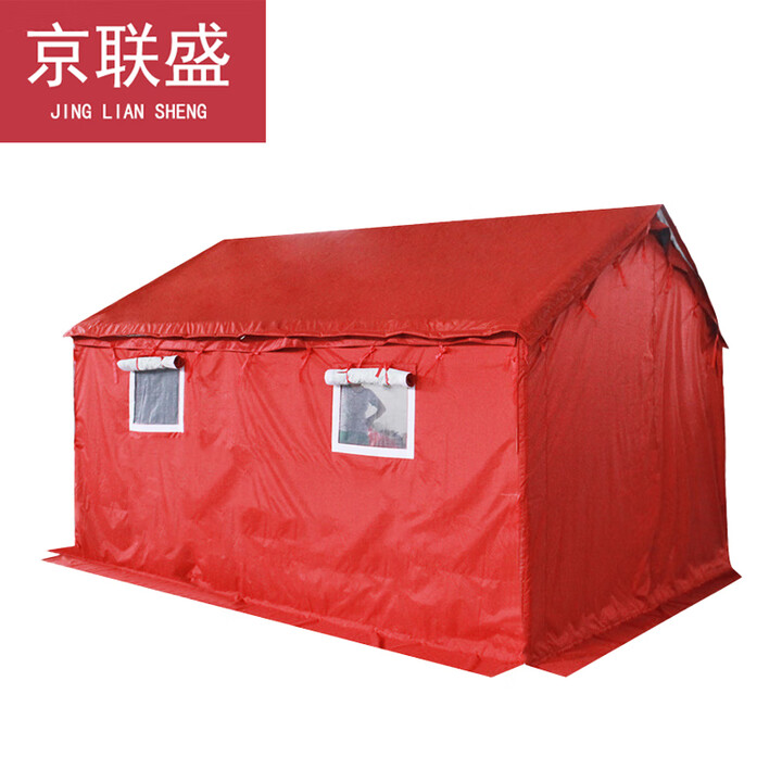 【京联盛CCJD-3714】京联盛野外指挥红色抢险应急救灾帆布帐篷 临时款迷彩3*2【行情 报价 价格 评测】-京东