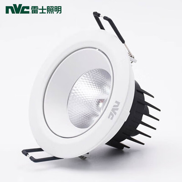 【雷士照明NLED1504】雷士照明（NVC）LED射灯吸顶嵌入式天花灯12W黄光3000K筒灯24°开孔95mm NLED1504【行情 ...