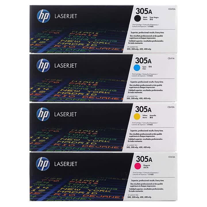 【惠普惠普CE410-3A】惠普（HP） CE410A-3A四色套装硒鼓 305A （适用M351a/M451dn/M451nw/M375nw ...