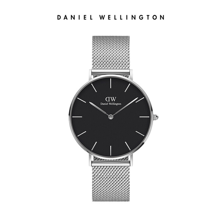 【丹尼尔惠灵顿石英女表】丹尼尔惠灵顿（DanielWellington）DW流金表男女同款36mm简约黑色表盘学生表生日礼物 ...