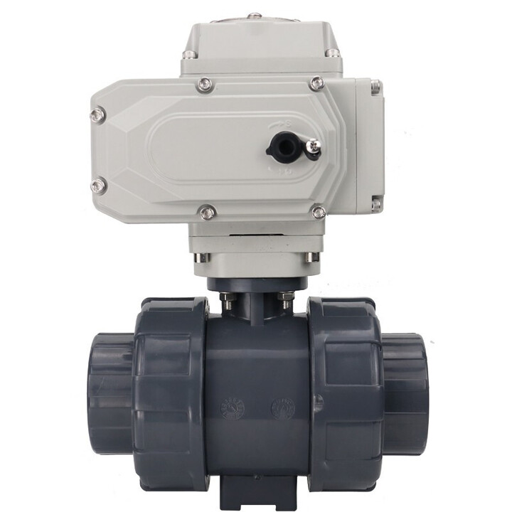 京信达电动upvc球阀Q911F-10S 电动PVC球阀 DN25 32 40 50 65 80 100 铝合金执行器 DN32 (40MM)【图片 价格 品牌 报价】-京东