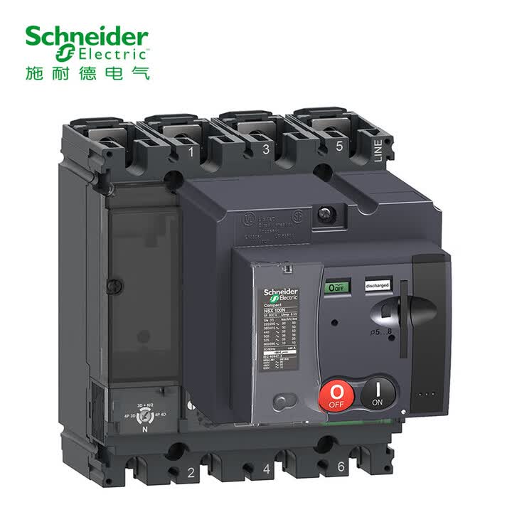 【施耐德电气NSX160N 50kA AC 4P3D 160A TMD MT380】施耐德电气 NSX 160A 50KA 热磁式 TMD ...