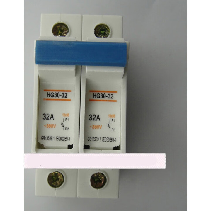 有填料封闭式管圆筒形帽熔断器壳HG30-321P2P3P座R015 HG30-32_2P座【图片 价格 品牌 报价】-京东
