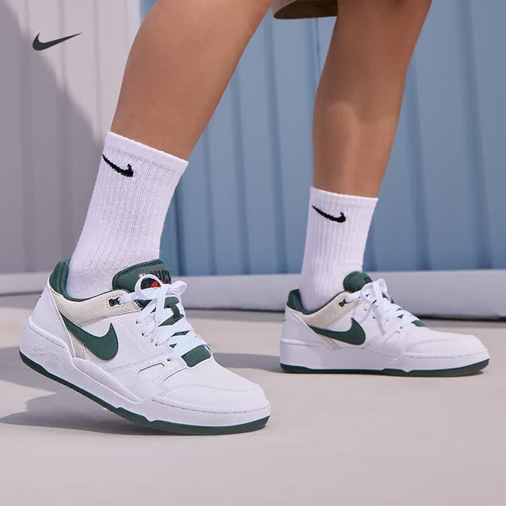 耐克（NIKE）官方FULL FORCE低帮男子运动鞋经典简约HF1739 100白/绿古色/海玻璃色 40【图片 价格 品牌 报价】-京东
