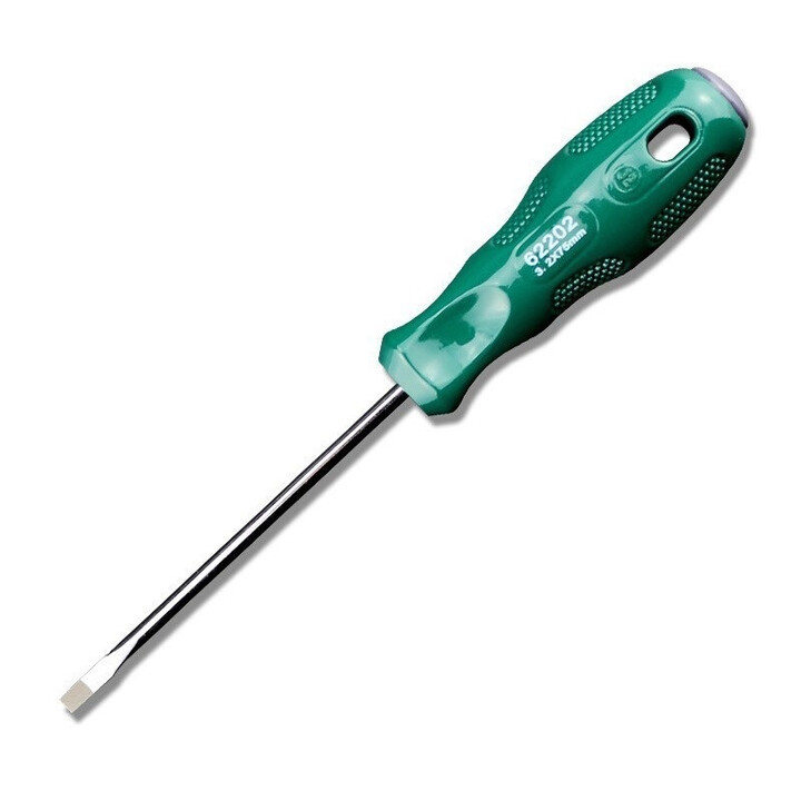 【世达62202】世达（SATA）62202 A系列一字强磁铬钒钢螺丝刀起子改锥3.2x75mm企业定制【行情 报价 价格 评测】-京东