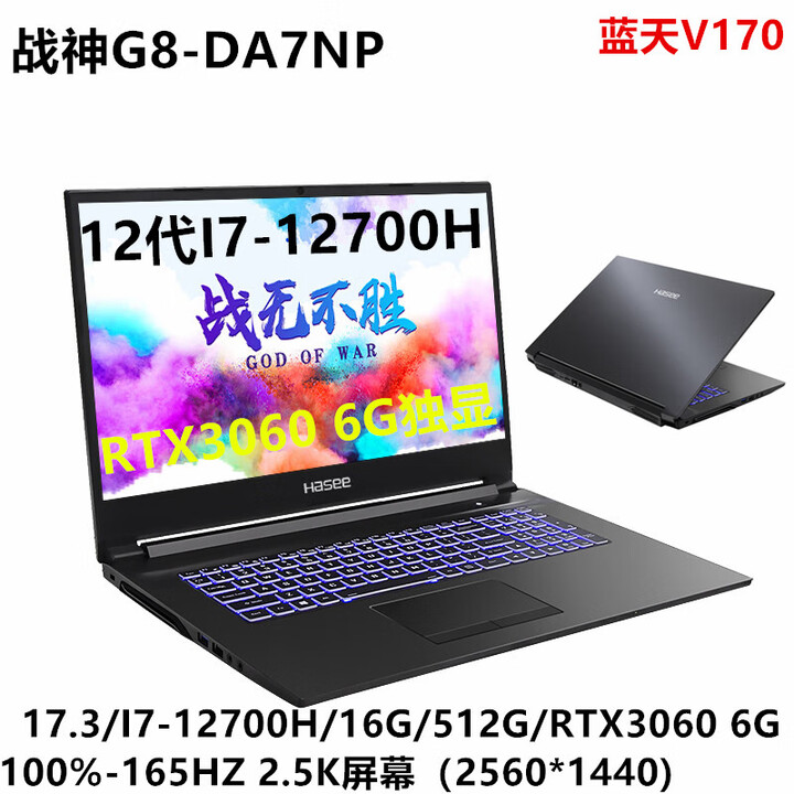 神舟（HASEE） 样机直连G8R9/G9R9/G7RA9/TX9R9/TX8R9/RTX4070游戏本大屏17.3 样机G8-DA7NP/I7-12700H/2.5K【图片 价格 品牌 报价】-京东