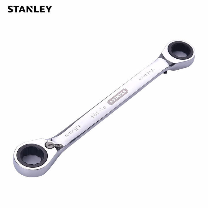 史丹利（STANLEY）双梅花双向棘轮快扳公制英制梅花棘轮扳手双头眼镜扳手 16x18mm 91-598-1L-22【图片 价格 品牌 报价】-京东