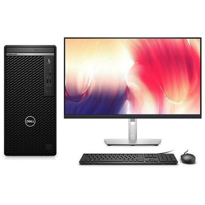 戴尔（DELL）5000MT/7020MT 酷睿十二代商用工控财务台式电脑 带23英寸可升降高清屏 i7-12700 32G 1T+256G ...