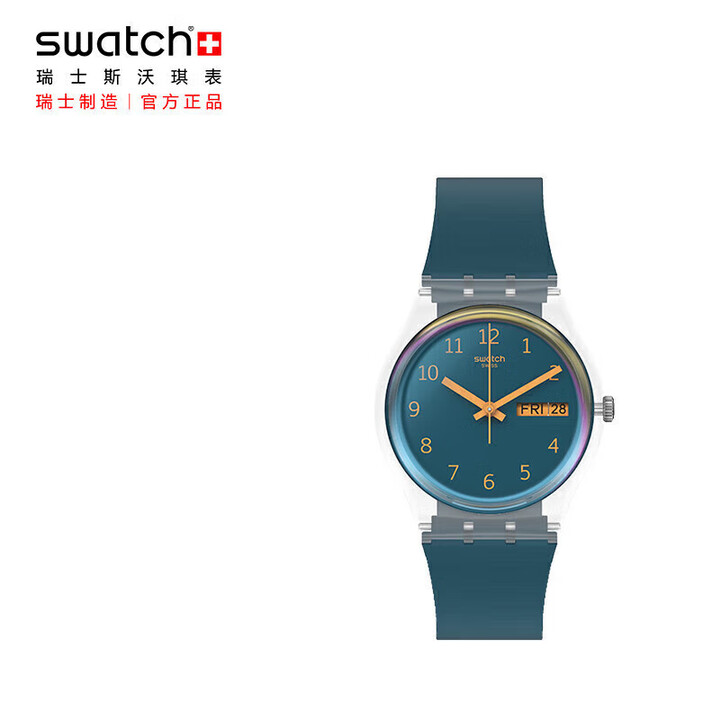 【斯沃琪（Swatch）GE713】斯沃琪（Swatch）瑞士手表 原创系列 蓝色远方2.0 毕业礼物男女石英表SO28K700-S14【行情 ...