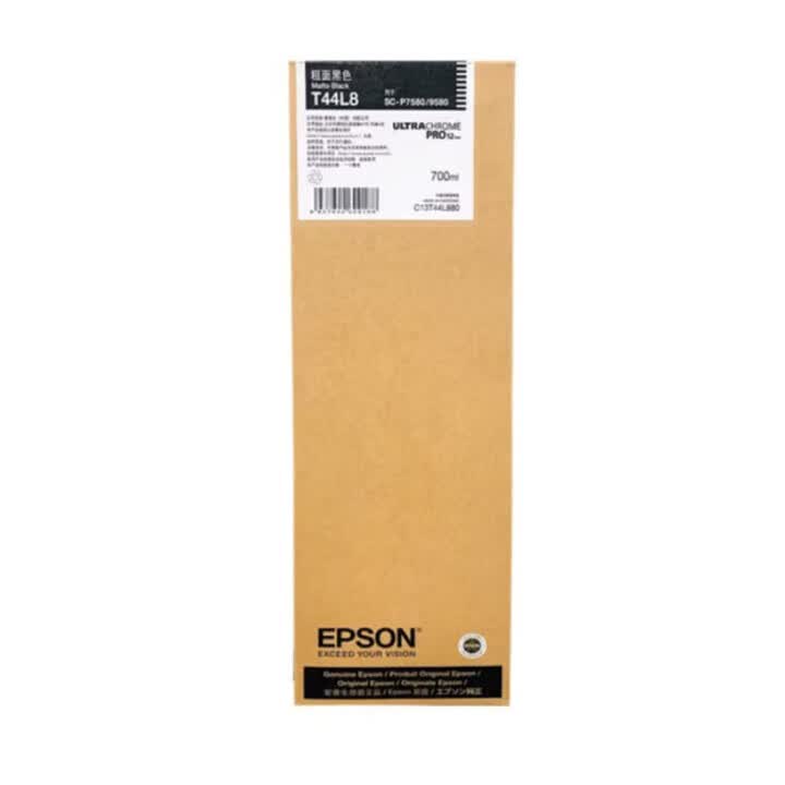 【爱普生T44L8】爱普生（EPSON）原装T44L8粗面黑色墨盒C13T44L880适用SC-P7580/9580大幅面专业照片打印机墨水 ...