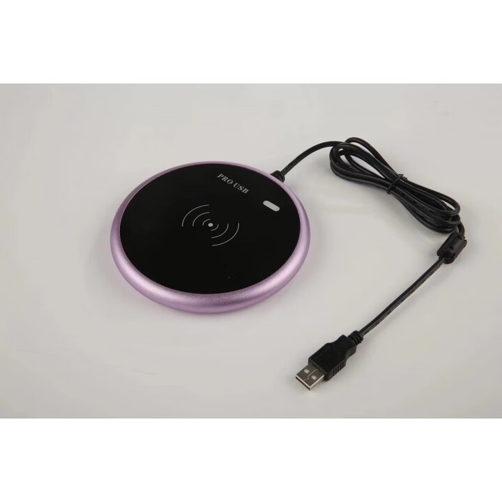 酒店发夹器酒店宾馆门锁制卡公寓ic发夹机酒店房卡读卡器 紫色圆形卡机【图片 价格 品牌 报价】-京东