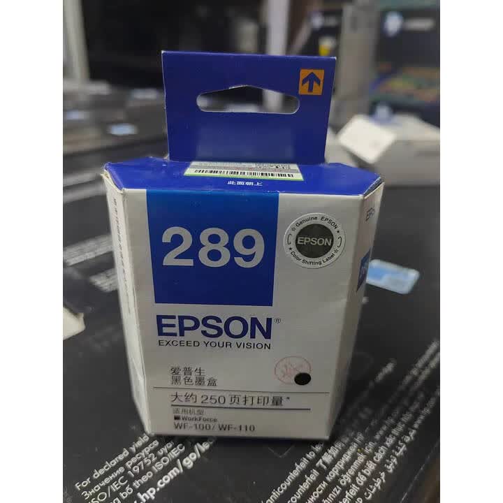 EPSON爱普生T289原装墨盒黑色T290彩色WF-100 WF-110打印机墨水 原装爱普生T289黑色墨盒 250页【图片 价格 品牌 ...