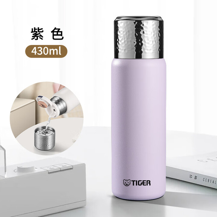 虎牌保温杯香港发316不锈钢焖茶杯茶水分离杯子 紫色 430ml【图片 价格 品牌 报价】-京东