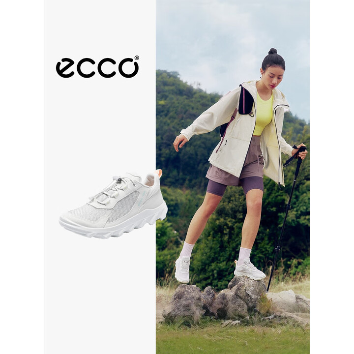 【爱步女士休闲】爱步（ECCO）运动鞋女 网面透气简约低帮休闲跑步鞋 驱动系列820263 白色37【行情 报价 价格 评测】-京东