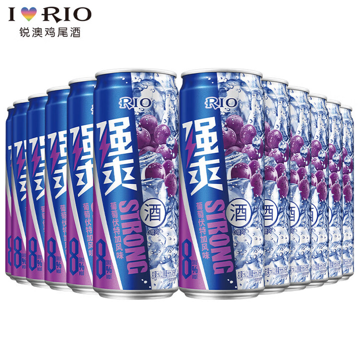 锐澳（RIO）鸡尾酒强爽8度330ML*12罐口味随机现货临期 强爽葡萄330ML*12罐临期【图片 价格 品牌 报价】-京东