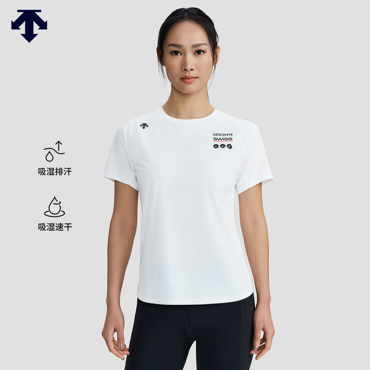 DESCENTE迪桑特WOMEN’S RUNNING系列女士短袖针织衫 WT-Bright White Tpg XL (175/92A)【图片 价格 品牌 报价】-京东