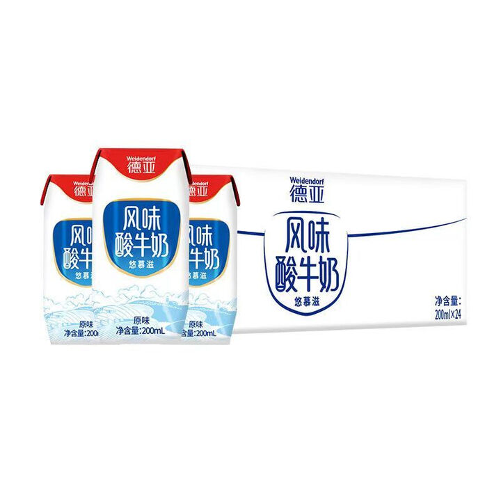 德亚（Weidendorf）【国产】常温原味酸奶 200ml*24盒整箱 焕新上市 原味【图片 价格 品牌 报价】-京东