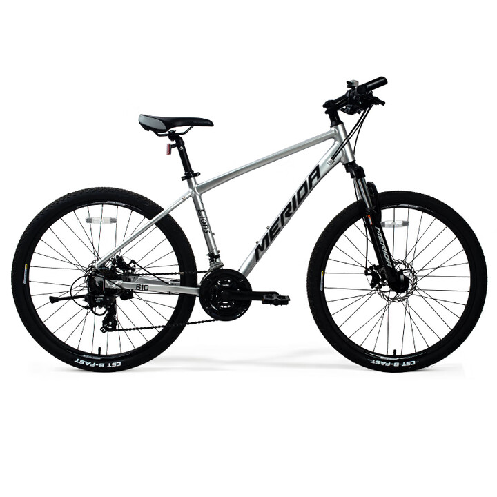 美利达（MERIDA）25款 雄狮610 山地自行车 21速 斯灰银 26*19 (建议身高178-185CM)【图片 价格 品牌 报价】-京东