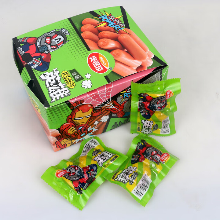 奥锦奇英雄迷你肠20g*20包4粒装 多味小肉枣熏煮香肠网红零食小吃 原味1盒+奥尔良味1盒【图片 价格 品牌 报价】-京东