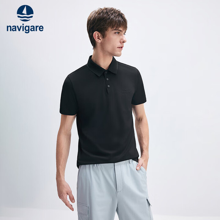 【Navigare1325525555】Navigare意大利小帆船男薄款防晒速干运动短袖POLO衫1325525555 黑 2XL 【行情 ...