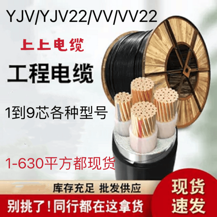 上上电缆YJV3 4 5铜芯16电线50铠装25相70 95 120 150平方185 240 黄无氧铜芯3-16(10米)【图片 价格 品牌 报价】-京东